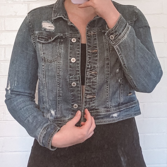 Jackets & Coats | Distressed Cropped Jean Jacket | Poshmark